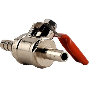 In Line Tubing Valve with Hose Barbs | Alternative Beverage